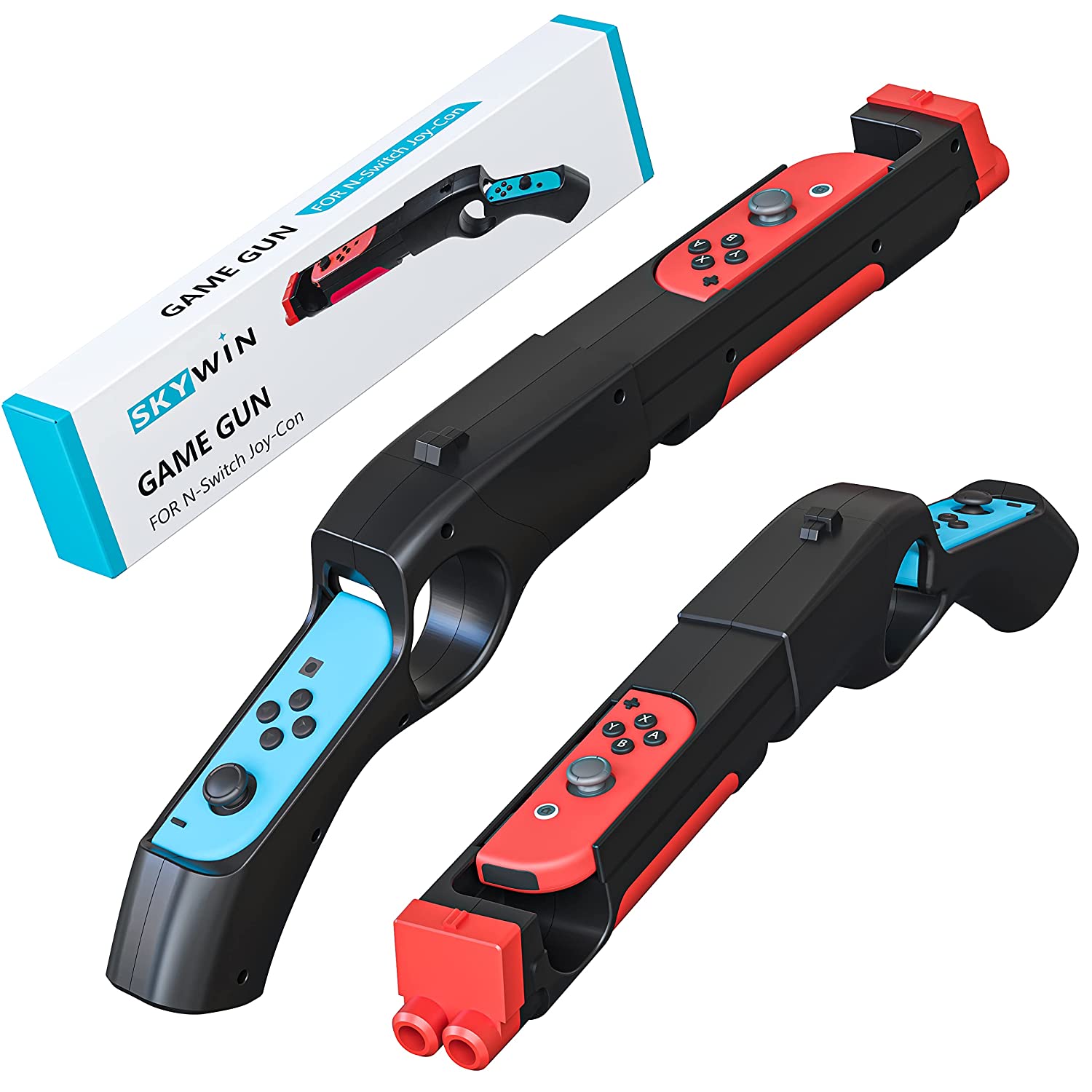 Skywin Gun Controller for N Switch JoyCons Compatible with Nintendo Skywin Design